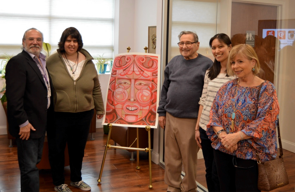 FREE Artist Presents Art to Holocaust Survivor - FREE